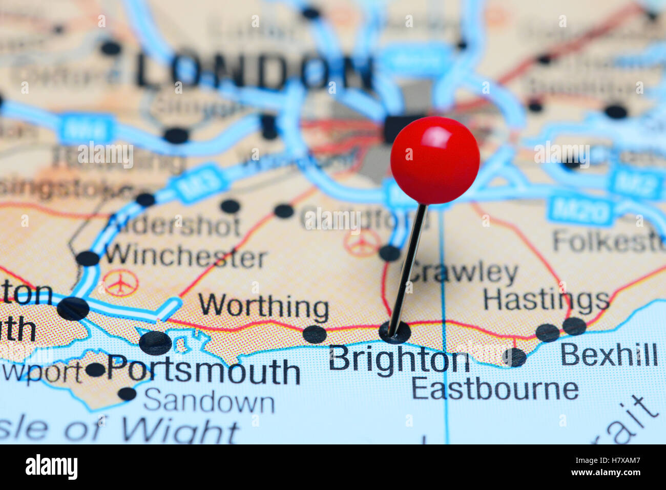 Brighton Map England The Happiest Location In The UK