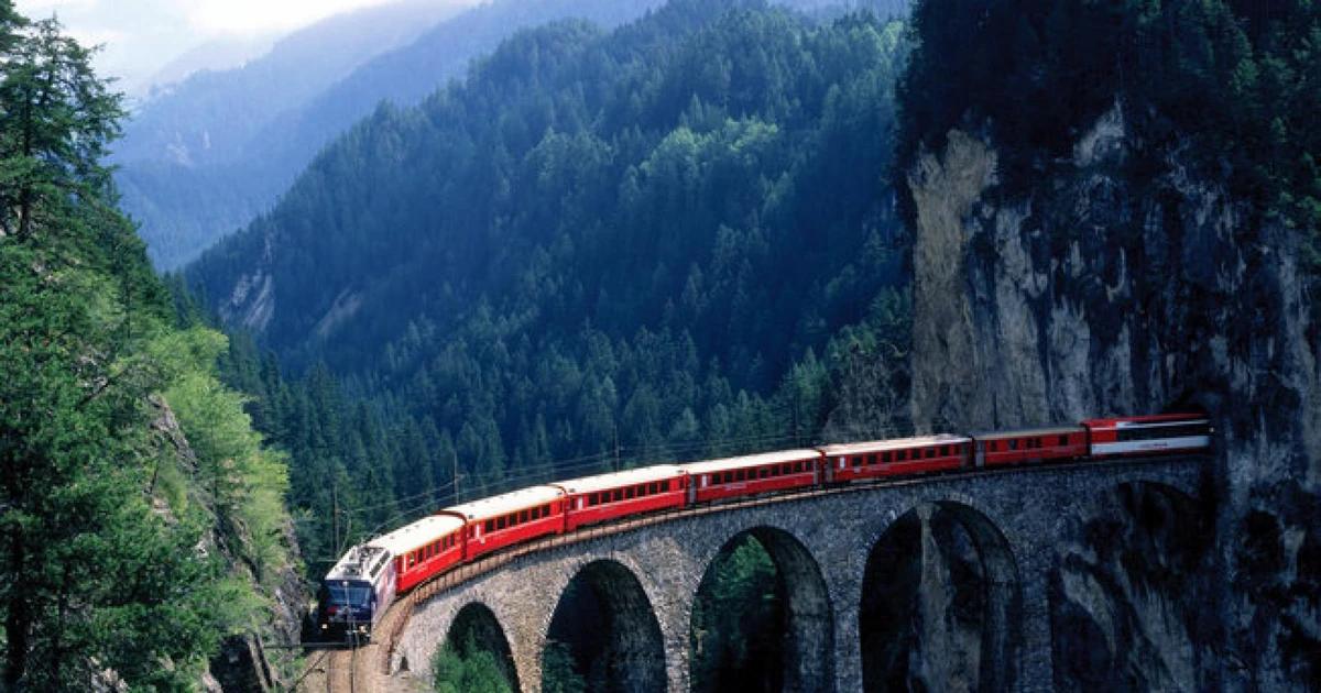 Train Rides Through The Swiss Alps - A Breathtaking Journey
