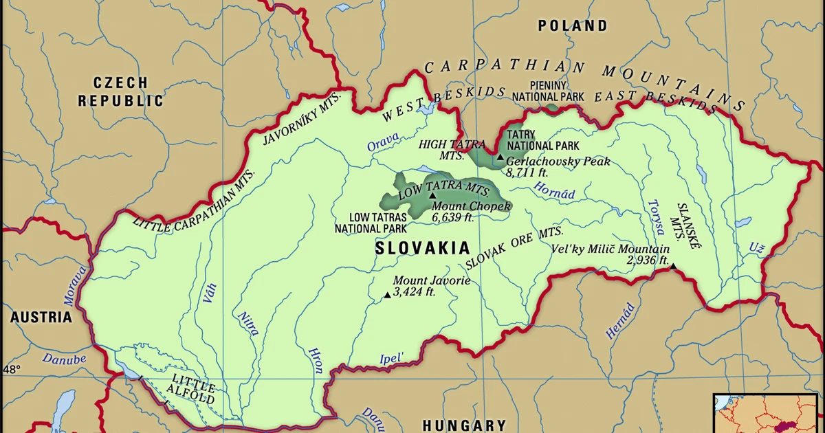 Map Of Slovakia - Cities, Regions And Top Attractions