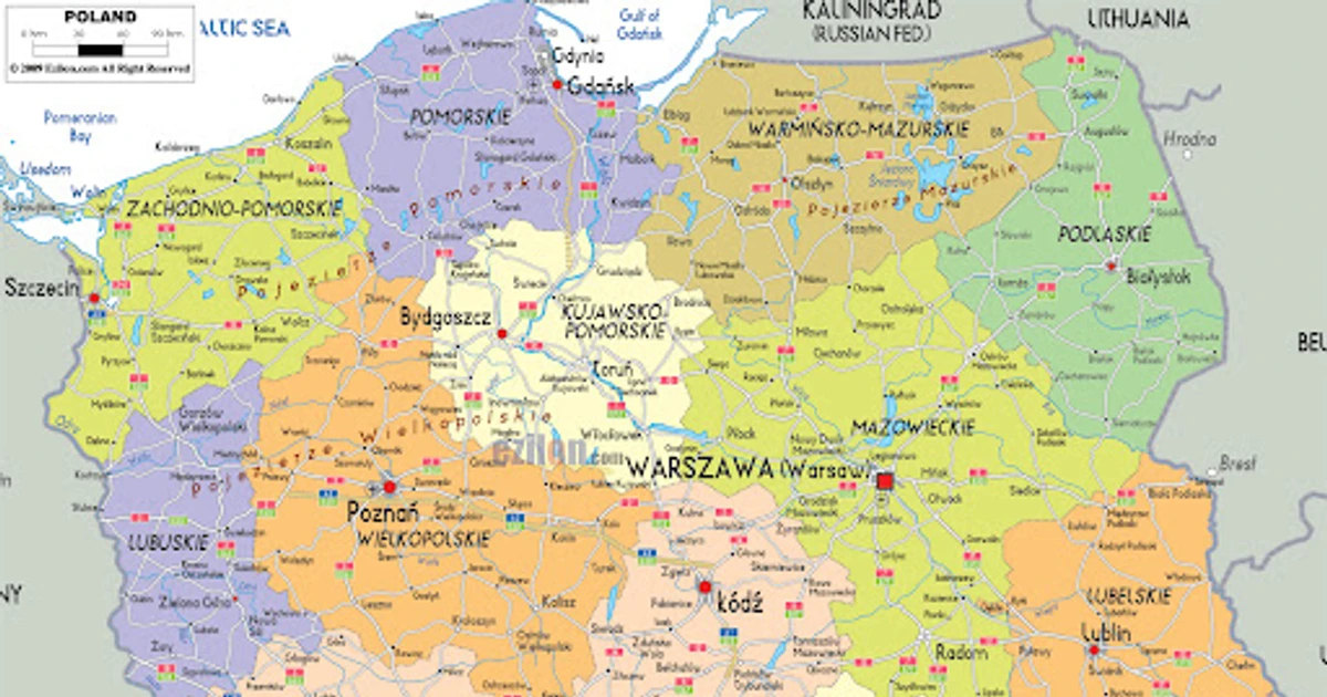 Map Of Poland | Cities, Roads, And Top Attractions