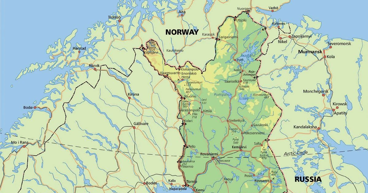 Map Of Finland - Ethnics, Cities, And Languages Explained