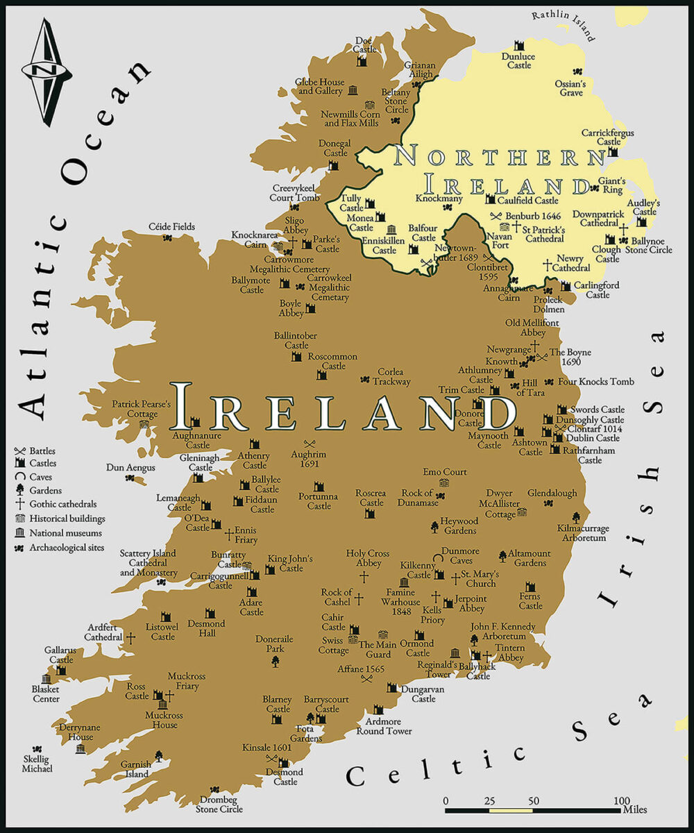 Map Of Ireland - A Geographic Journey To The Emerald Isle