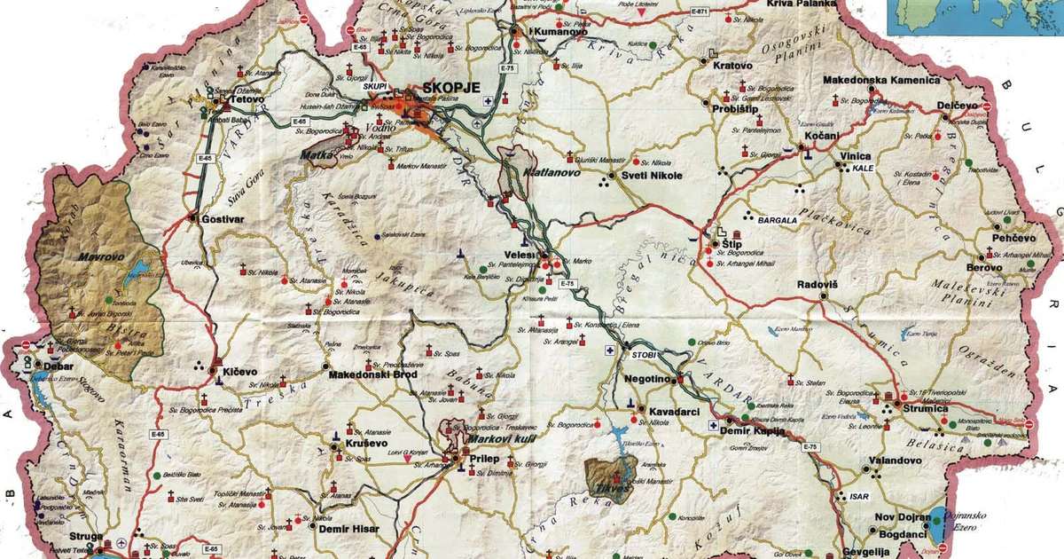 Maps Of North Macedonia - Navigating Its Icons And Scenic Wonders