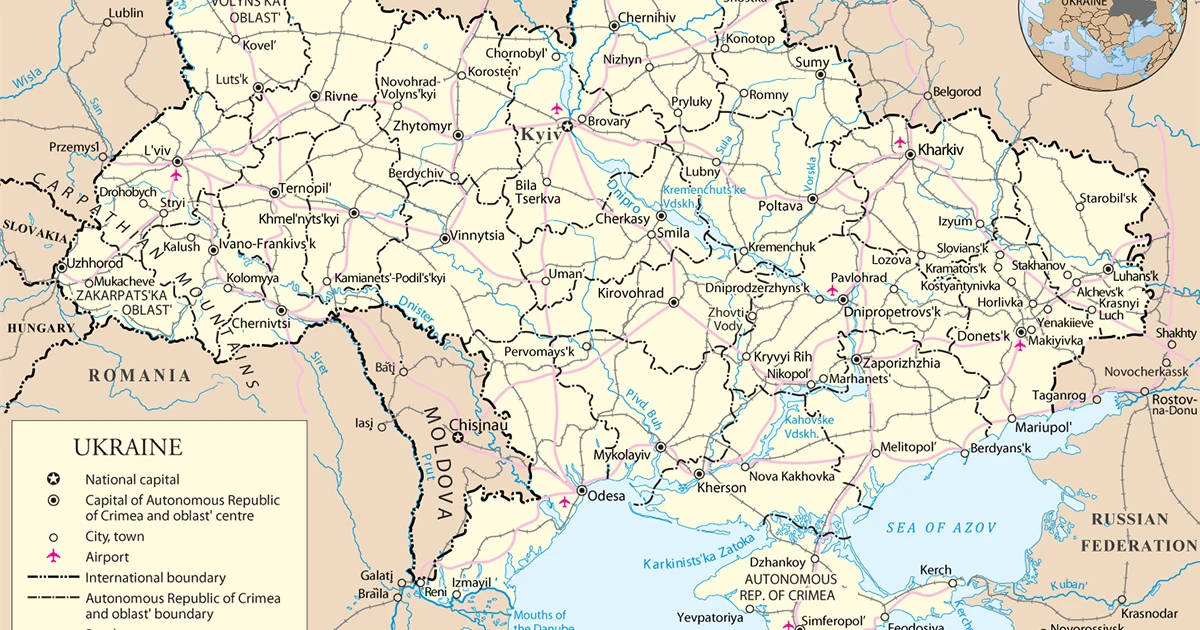 Map Of Ukraine - Cities, Culture, And History In One Place