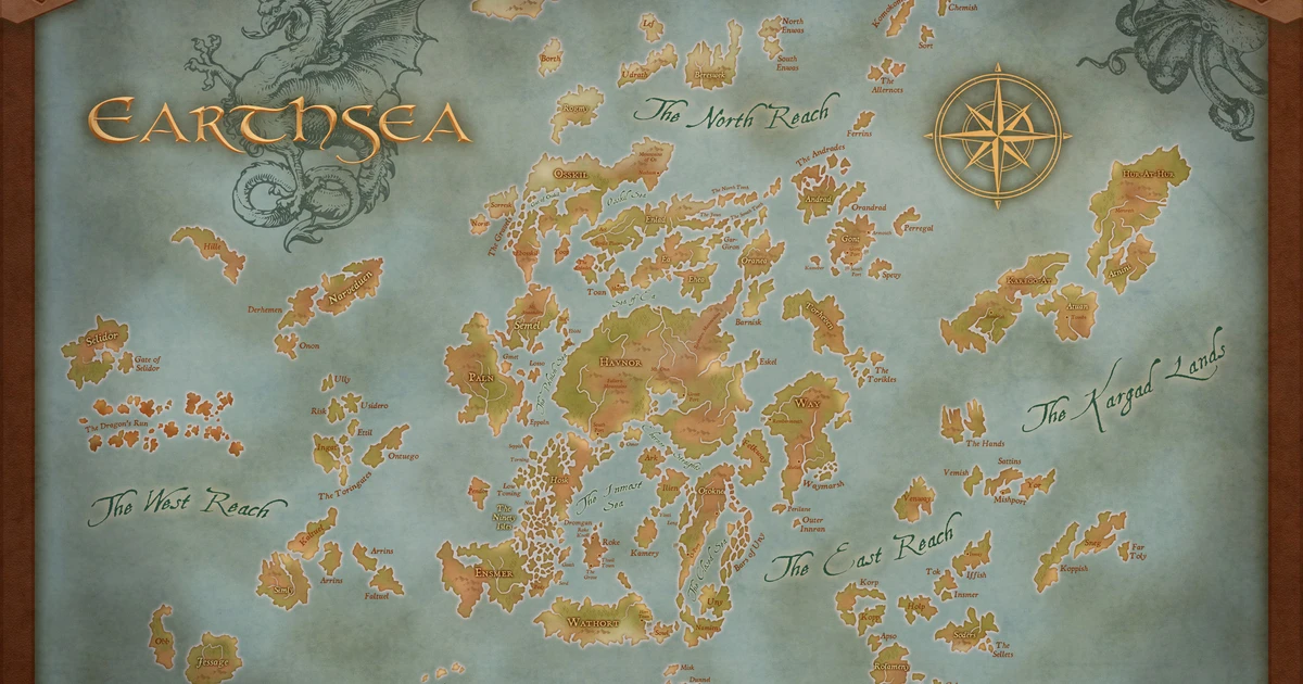Earthsea Map | Islands, Archipelago & Key Locations Explained